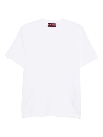 Gucci T-Shirt mit Rundhalsausschnitt - Weiß