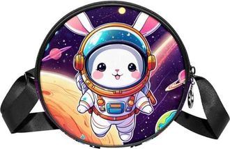 Generic Sac &agrave; bandouli&egrave;re rond pour femme, petit sac &agrave; bandouli&egrave;re avec fermeture &eacute;clair, bretelles r&eacute;glables, style d&eacute;contract&eacute;, pour femmes et filles