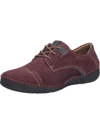 Josef Seibel Damen Businessschuhe Fergey.41,Weite G (Normal),Wechselfu&szlig;bett,Strassenschuhe,Schnuerung,lace-up Shoes,Plum-Kombi,39 EU