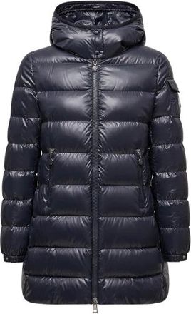 Moncler Femme, Manteaux, Bleu, Taille: 40 FR Courcelles Long Coat