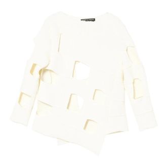 Comme Des Gar&ccedil;ons Pullover mit Ausschnitten - - Knitwear - Damen - Wei&szlig; - L