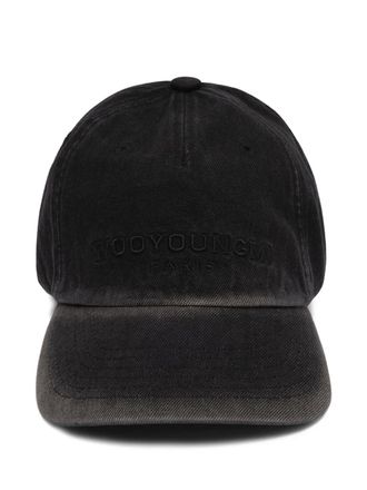 Wooyoungmi casquette à effet délavé - Noir