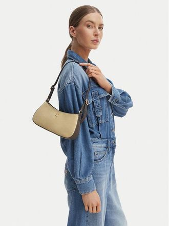 Calvin Klein Handtasche Ck Canvas Small Shoulder Bag LV04F3347G Beige