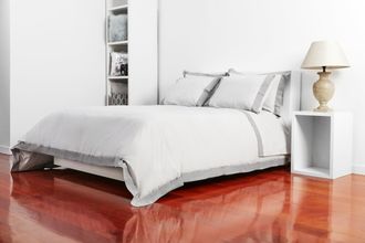 Catherine Lansfield Camalisa Grau/Dunkelgrau Bettbezug 160 x 200 + 50 x 80 cm