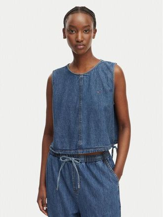 Tommy Jeans Top DW0DW22609 Blau Regular Fit