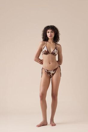Calzedonia Rodeo Doll Brasilianisches Bikini-unterteil Mit B&auml;ndern Braun