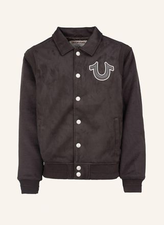 True Religion Bomberjacke Suede braun