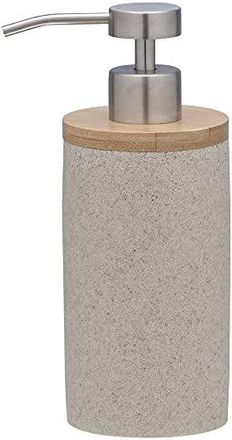 Sealskin Seifenspender Grace, Polyresin, sand, 7 x 9,6 x 18 cm