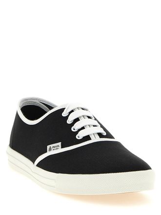 Prada Cotton Drill Sneaker - Black
