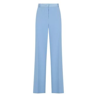 Alberta Ferretti Femme, Pantalons, Bleu, Taille: 44 FR Pantalon L&eacute;ger &Eacute;lastiqu&eacute;