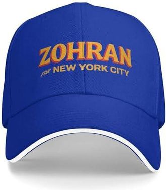 Generic Chapeau dHomme, Zohran Unisexe pour New York City Chapeaux de Baseball, Casquette de Baseball, Chapeau de Camionneur, Couvre-Chef Quotidien Cadeau Aju