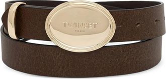 Twinset unisex, Accessoires, Brun, Taille: M Oval Buckle Belt