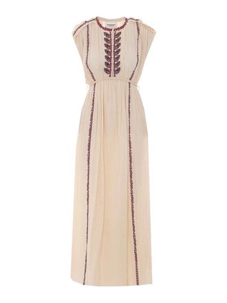 Isabel Marant Robe Au Genou - Beige