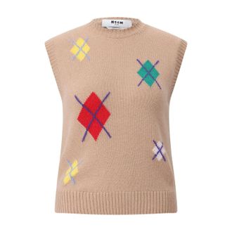 Msgm Pullunder mit Argyl-Design