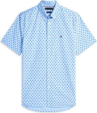 Tommy Hilfiger Kurzarmhemd THFlex aus Baumwolle mit Print, Regular Fit in
