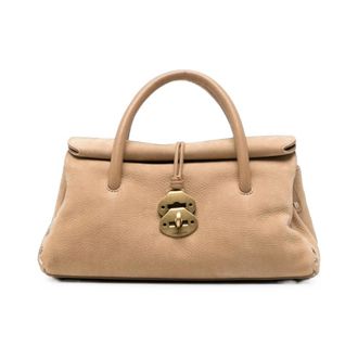 Zanellato Dotta Jones Kleine Lederhandtasche - - Bags - Damen - Beige - ONE SIZE