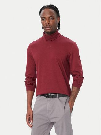 HUGO BOSS Rollkragenpullover 50547372 Dunkelrot Regular Fit
