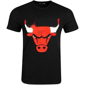 New Era NBA Shirt - Spray Chicago Bulls Noir