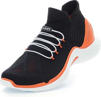 UYN Damen City Running Sneaker, Black/Orange, 41 EU