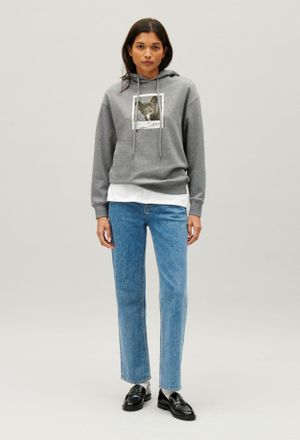 Claudie Pierlot Sweatshirt capuche Jean Toto gris chin&eacute;