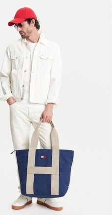 Tommy Jeans Tasche Tjm Retro Cool Tote AM0AM13278 Dunkelblau