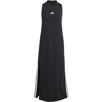 adidas Damen Kleid Essentials 3-Streifen Long Racerback Kleid