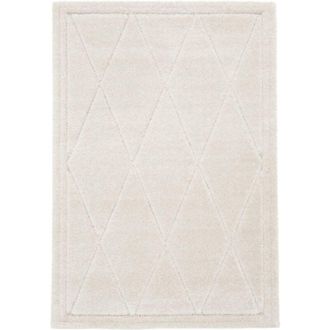 BOBOCHIC Bobochic - Tapis poils ras amel motif graphique 160x230 Beige