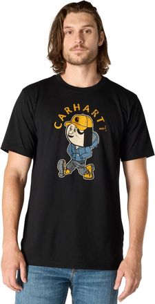 Carhartt Work in Progress Herren-T-Shirt, lockere Passform, leicht, kurz&auml;rmelig, Active Jac Graphic, Schwarz, XX-Large