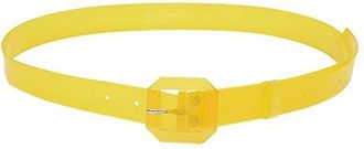 Generic Ceinture large tendance pour femme, jaune, 2.8X1X115