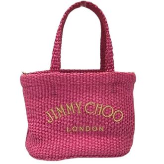 Jimmy Choo London Pre-owned Raffia Tote Bag - - Pre-owned - Damen - Rosa - ONE SIZE