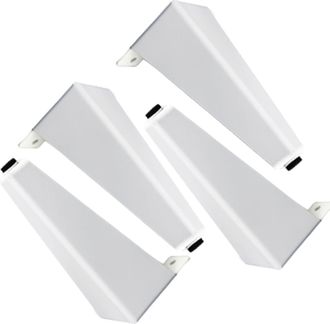 Generic Metallmöbel Beine, 4 Stück Moderne Schrankfüße aus Kohlenstoffstahl, Tischbeine aus Metall, Nachttischbeine, für TV-Schrank Badezimmer, mit Schrauben,