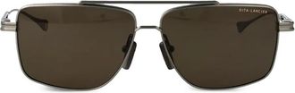 Dita Eyewear lunettes de soleil LSA-126 &agrave; monture carr&eacute;e - Marron