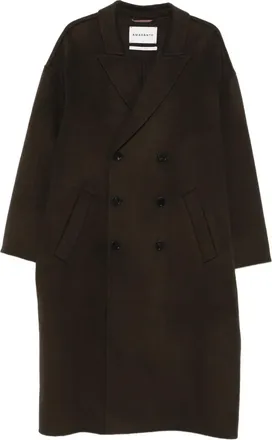 Amaranto manteau à boutonnière croisée - Marron