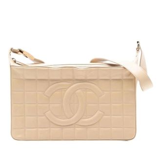 Chanel Sac bandouli&egrave;re matelass&eacute; Pre-owned - Femme - Pre-owned - Beige - Taille: ONE Size