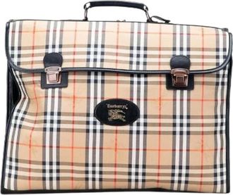 Burberry unisex, Pre-owned, Beige, Taille: ONE Size Sac de voyage en toile Pre-owned