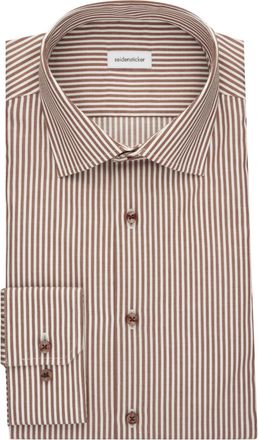Seidensticker Herren Business Hemd, Braun, 38