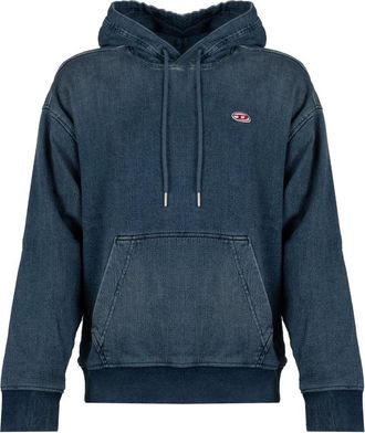 Diesel De-Um-Rib-Ne Sweat &agrave; capuche - Homme - Sweatshirts et sweats &agrave; capuche - Bleu - Taille: M