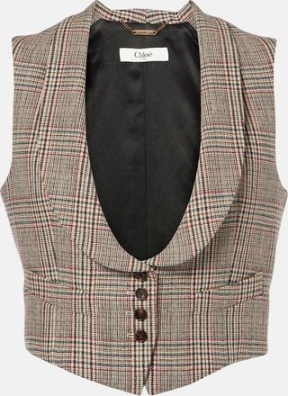 Chloé Chloé Weste aus einem Wollgemisch