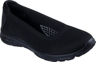 Skechers Damen Arch Fit Sunny Zen Walk Sneaker, Black Knit, 38.5 EU