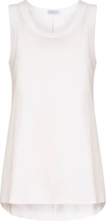 Gloria Coelho Bluse mit rundem Ausschnitt - Wei&szlig;