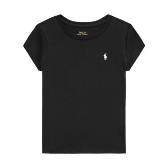 Polo Ralph Lauren Femme, Tops, Noir, Taille: 40 FR Maglietta girocollo mezza manica logo