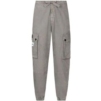 Dolce & Gabbana Homme, Pantalons, Gris, Taille: L Pantalon Cargo en Coton