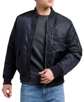 Lee Mens Bomber Jacket, Black I, S