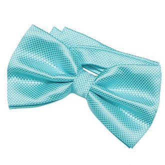 DonDon Noeud papillon pour homme 12 x 6 cm avec crochet déjà lié et réglable - turquoise