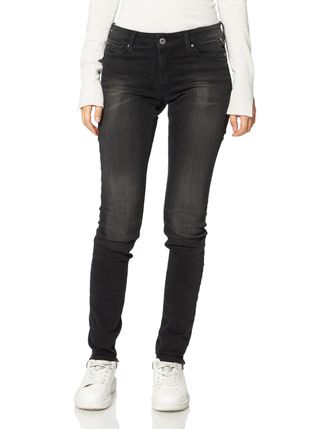 Replay Damen New Luz Jeans, Grau (097 Dark Grey), 23W / 28L