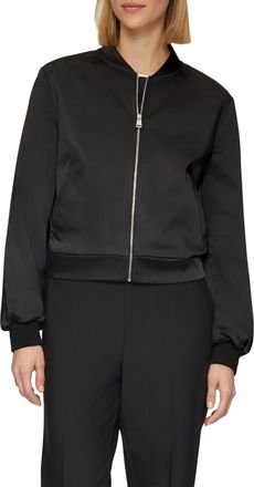 s.Oliver Satinblouson mit Rippbündchen