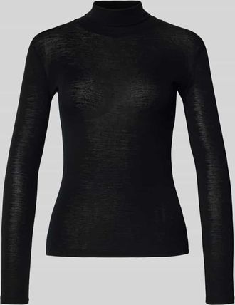 Max Mara Slim Fit Langarmshirt aus Woll-Seiden-Mix Modell TESEO