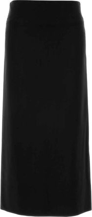 Jil Sander Femme, Jupes, Noir, Taille: 42 FR Slit Maxi Skirt