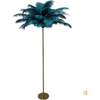 Kare Design [GEBRAUCHT] B-Ware Kare Feather Palm Stehleuchte Mit Federn Stehlampe Leuchte Lampe Licht