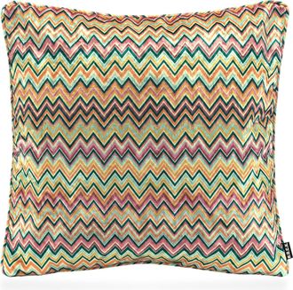 H.O.C.K. Zacki Kissen inkl. F&uuml;llung Dekokissen Zierkissen mit Keder Zickzack n Gr&ouml;&szlig;en (50x50cm, bunt)